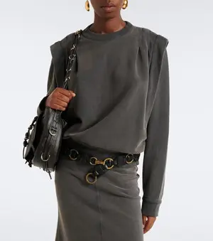 MARANT ETOILE Soldy Cotton Jersey Sweatshirt - Grey