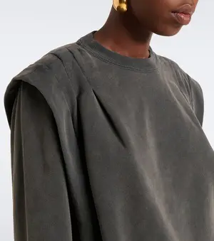 MARANT ETOILE Soldy Cotton Jersey Sweatshirt - Grey
