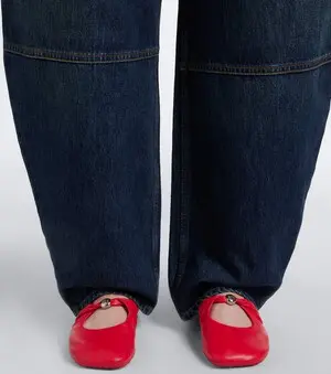 Loewe Faded Barrel-leg Jeans