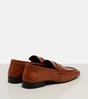 Dries Van Noten Leather Penny Loafers