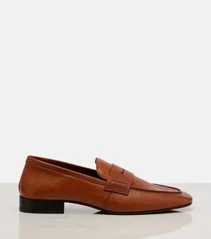 Dries Van Noten Leather Penny Loafers