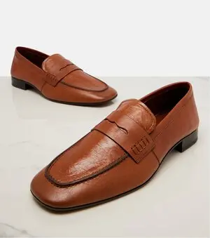 Dries Van Noten Leather Penny Loafers