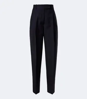 RÓHE Wool And Mohair Pants - Blue