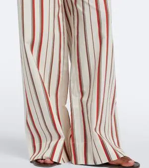 SIR. Alva Striped Cotton Wide-leg Pants