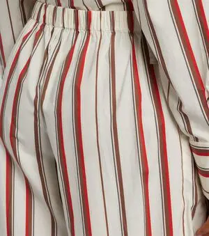 SIR. Alva Striped Cotton Wide-leg Pants
