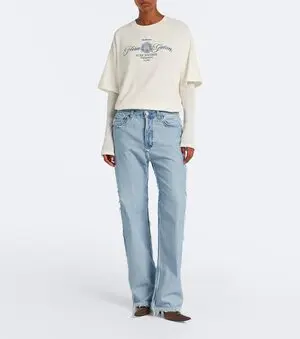 Acne Studios Distressed Straight-leg Jeans