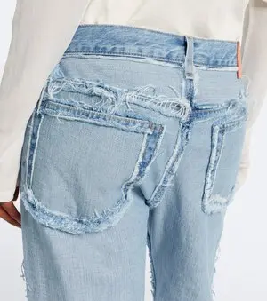 Acne Studios Distressed Straight-leg Jeans