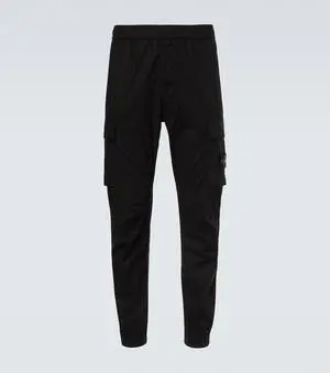 Stone Island Cotton-blend Cargo Pants - Black