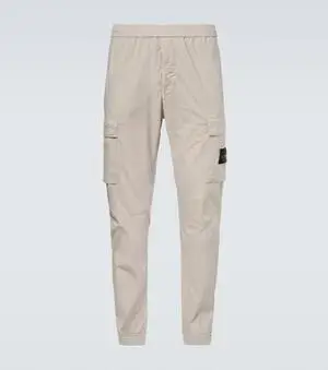 Stone Island Stone Island Cotton-Blend Cargo Pants Grey