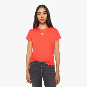 MOTHER The Lil Goodie Goodie Mandarin T-shirt - Red