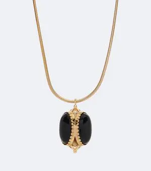 Isabel Marant Étoile Pendant Necklace With Natural Stone - Gold