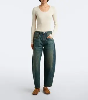 Isabel Marant Étoile Oriane Barrel-leg Jeans In Faded
