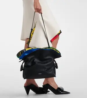 Loewe Flamenco Leather Clutch