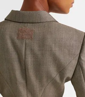 Alexander McQueen Cropped Blazer