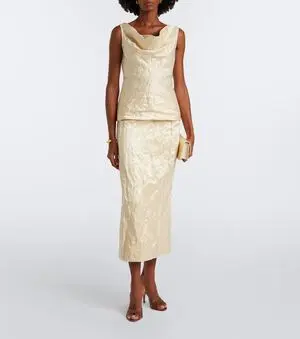FFORME Sleeveless Cowl Neck Top