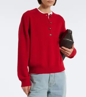 Loulou De Saison Oversized Cashmere Sweater - Red
