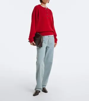 Loulou De Saison Oversized Cashmere Sweater - Red