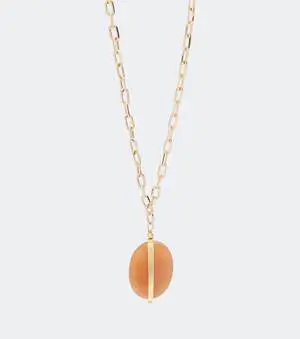 Isabel Marant Étoile Pendant Necklace With Natural Stone - Gold