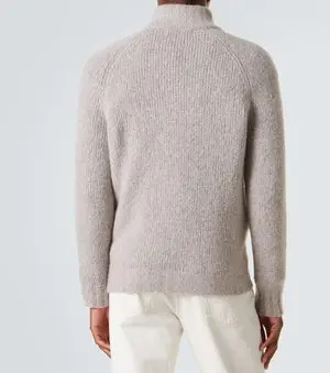 Brunello Cucinelli Cashmere And Silk Zip-up Cardigan