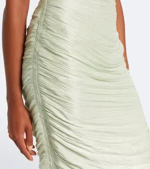 MARMAR HALIM Pleated Gown With Ties