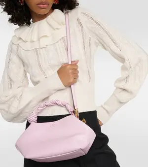 GANNI Bou Tote Bag With Twisted Top Handle