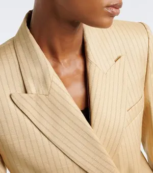 Isabel Marant Étoile Ranya Pinstripe Wool-blend Blazer - Beige
