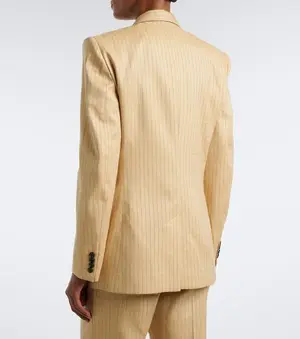 Isabel Marant Étoile Ranya Pinstripe Wool-blend Blazer - Beige