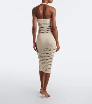 Retrofete Jaycee Crochet Cotton-blend Midi Dress