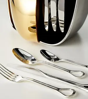 Christofle X Charlotte Chesnais Carrousel -plated 24-piece Cutlery Set