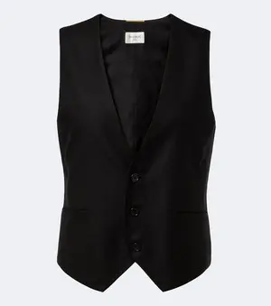 Saint Laurent Cashmere And Silk Vest
