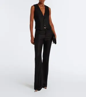 Saint Laurent Cashmere And Silk Vest