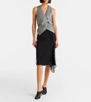Alexander McQueen Asymmetrical Wool Vest