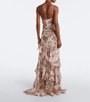 Etro Floral Ruffled Gown