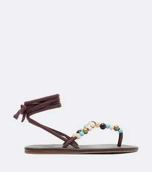 ANCIENT GREEK SANDALS Katia Beaded Thong Sandals