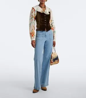Etro Cotton Velvet Vest