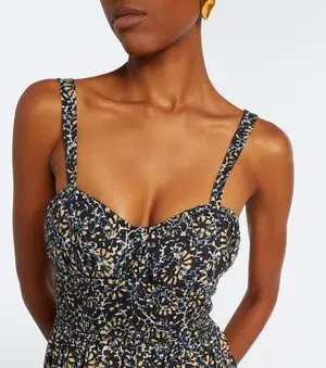 Ulla Johnson Ophelia Printed Cotton-blend Midi Dress