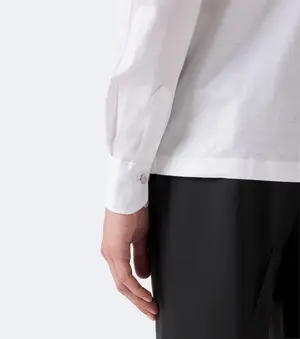 Kiton Cotton Poplin Polo Top