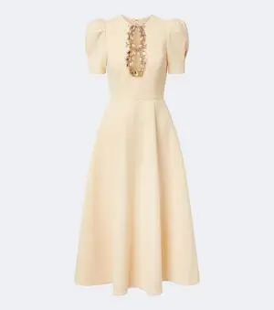 Rebecca Vallance Alexandrite Embellished Midi Dress - Yellow