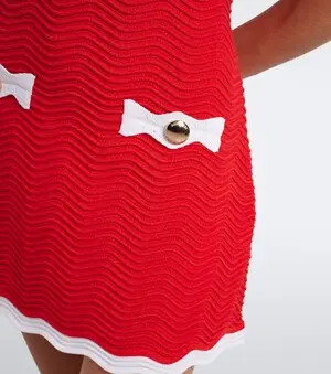 Retrofete Ondina Ribbed-knit Minidress