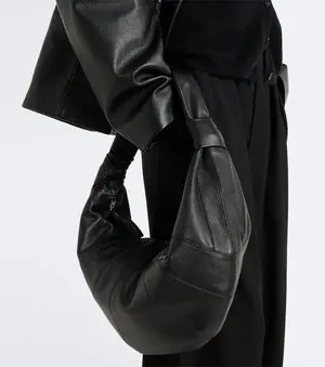 LEMAIRE Fortune Croissant Shoulder Bag - Black