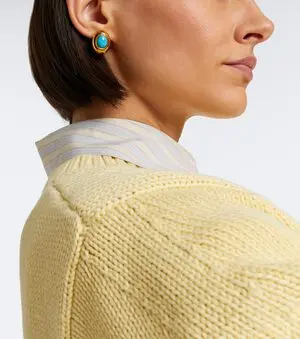 DEHANCHE Stone Embellished Stud Earrings