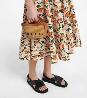 Marni Tropical Summer Micro Raffia Tote