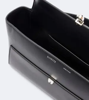 Savette Symmetry Trapeze Small Top-handle Bag - Black