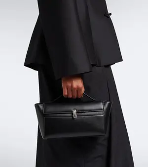 Savette Symmetry Trapeze Small Top-handle Bag - Black