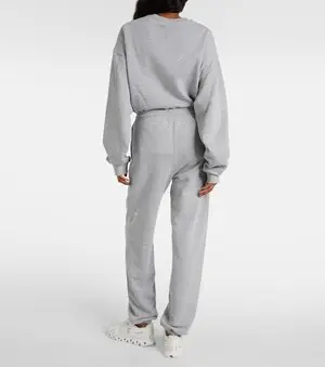 Alo Yoga Chill Cotton-blend Sweatpants In Athletic Heather