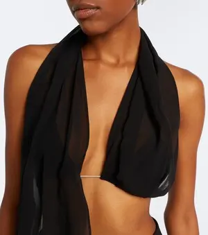 Christopher Esber Silk Scarf Bra Top