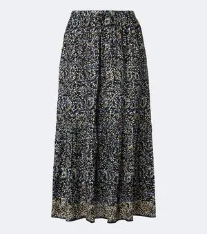 Ulla Johnson Olina Printed Tiered Midi Skirt - Multicoloured