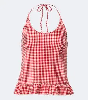 MONTCE Brooklyn Gingham Halterneck Top