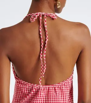 MONTCE Brooklyn Gingham Halterneck Top