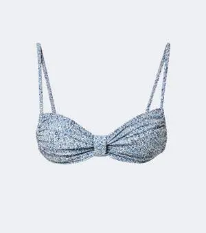 MONTCE Devin Floral Bikini Top - Blue